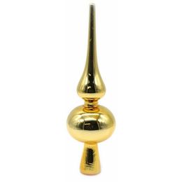 BURI Weihnachtsbaumspitze 20cm Christbaumspitze Tannenbaumspitze Baumschmuck Spitze - gold