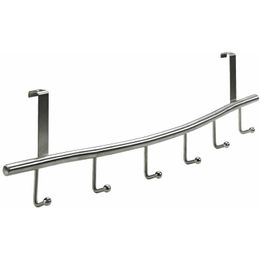 Türgarderobe 6 Haken 59,5 x 17,0 x 9,0 cm silber Hakenleiste - Hettich