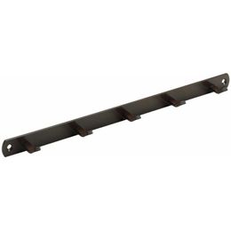 Garderobenleiste 5 Haken 34,0 x 2,0 x 3,0 cm braun Hakenleisten - Hettich