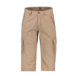 Bermudas Lerros "Lerros Lange Cargo-Bermuda mit aufgesetzten Taschen" Gr. 30, Normalgrößen, beige (dune beige) Herren Hosen