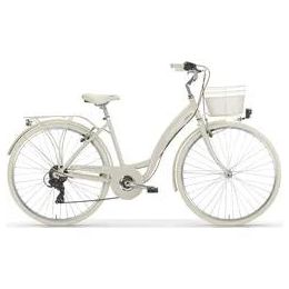 Cityrad MBM "NEW Primavera" Fahrräder Gr. 46cm, 28 Zoll (71,12cm), beige (beige, natur) für Damen, Kettenschaltung