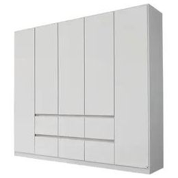 Drehtürenschrank Rauch "Kleiderschrank Schrank Garderobe Garderobenschrank MAINZ" Schränke Gr. B/H/T: 226cm x 210cm x 54cm, 5 St., weiß (alpinweiß) grifflose Front, Außentüren mit Push-to-Open Funktion MADE IN GERMANY