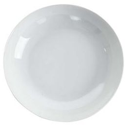 Home4you Suppenteller, Weiß - Porzellan - Ø 20 cm