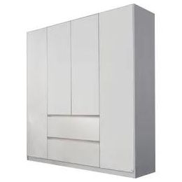 Drehtürenschrank Rauch "Kleiderschrank Schrank Garderobe Garderobenschrank MAINZ" Schränke Gr. B/H/T: 181cm x 210cm x 54cm, 4 St., weiß (alpinweiß) grifflose Front, Außentüren mit Push-to-Open Funktion MADE IN GERMANY