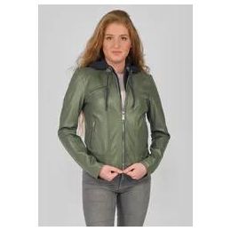 Lederjacke Maze "Mico" Gr. XXL, grün (leaf green) Damen Jacken