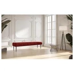 3-Sitzer Places of Style Sofas Gr. B/H/T: 159cm x 52cm x 54cm, Luxus-Microfaser ALTARA NUBUCK, rot (bordeaux) mit Knopfheftung,in verschieden Stoffarten