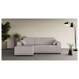 Ecksofa Home Affaire "TAMMO" Sofas Gr. B/H/T: 233cm x 80cm x 162cm, Struktur, Recamiere links, beige L-Form