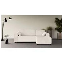 Ecksofa Home Affaire "TAMMO" Sofas Gr. B/H/T: 233cm x 80cm x 162cm, Cord, Recamiere rechts, beige (creme) L-Form