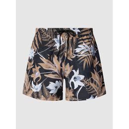 BOSS Badehose mit floralem Muster Modell 'Piranha'