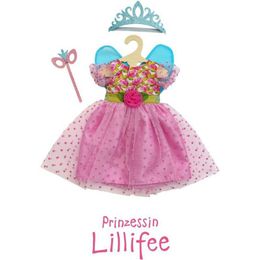 Puppenkleid ''Prinzessin Lillifee'' mit Glitzerkrone und Augenmaske, 3-teilig,