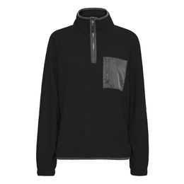 oxmo Sweatshirt 'Piala' Damen Gr&ouml;&szlig;e S stone / schwarz
