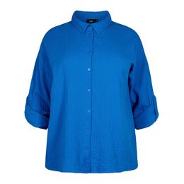 ZIZZI Bluse 'VVIVU' Damen Gr&ouml;&szlig;e 5XL/6XL blau