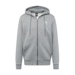 Under Armour Sportsweatjacke 'Essential' Herren Gr&ouml;&szlig;e XL grau / wei&szlig;