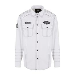 Brandit Button Up Shirt 'Luis' male White size XXL