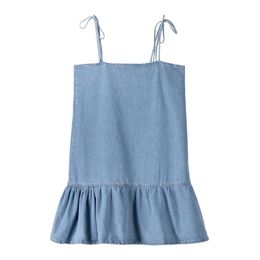 Bershka Kleid Damen Größe 40 blue denim Winterkleid