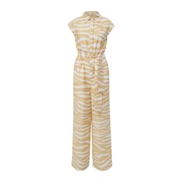 s.Oliver Jumpsuit Damen Größe XXS camel / weiß
