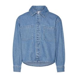 Vero Moda Girl Bluse 'MAVISE' M&auml;dchen Gr&ouml;&szlig;e 140 blue denim