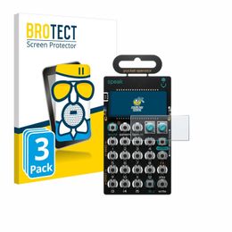 BROTECT Displayschutzglas Schutzglas für Teenage Engineering PO-35 speak, 3 Stück, Schutzfolie Display Schutz Glas Folie matt, weiß