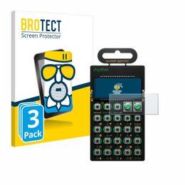 BROTECT Displayschutzglas Schutzglas für Teenage Engineering PO-12 rhythm, 3 Stück, Schutzfolie Display Schutz Glas Folie matt, weiß