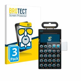 BROTECT Displayschutzglas Schutzglas für Teenage Engineering PO-14 sub, 3 Stück, Schutzfolie Display Schutz Glas Folie matt, weiß