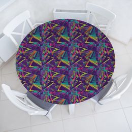 Abakuhaus Tischdecke Rundum-elastische Stofftischdecke, Städtisch Abstrakt Scuffed Tropfen Sprays, bunt
