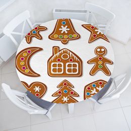 Abakuhaus Tischdecke Rundum-elastische Stofftischdecke, Lebkuchenmann Zucker Biscuits, bunt