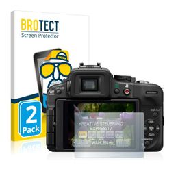 BROTECT Displayschutzfolie Schutzfolie für Panasonic Lumix DMC-G3, 2 Stück, 2 Stück, Displayschutz Schutz Folie Matt Entspiegelungsfolie, weiß