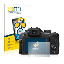 BROTECT Displayschutzfolie Schutzfolie für Panasonic Lumix DMC-FZ150, 2 Stück, 2 Stück, Displayschutz Schutz Folie Matt Entspiegelungsfolie, weiß