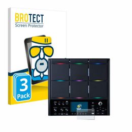 BROTECT Displayschutzglas Schutzglas für Roland SPD-SX PRO, 3 Stück, Schutzfolie Display Schutz Glas Folie matt, weiß