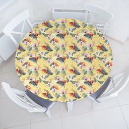 Abakuhaus Tischdecke Rundum-elastische Stofftischdecke, Sommer Sortiment von Laub, bunt