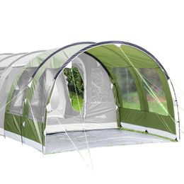 Skandika Vorzelt Canopy Gotland 4 (grün), Wetterschutz, Große Seitenfenster, 5000 mm Wassersäule, 2,1 m Stehhöhe