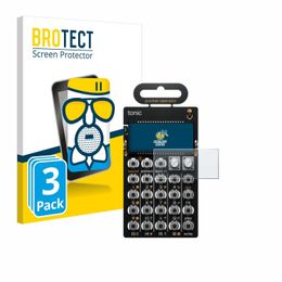 BROTECT Displayschutzglas Schutzglas für Teenage Engineering PO-32 tonic, 3 Stück, Schutzfolie Display Schutz Glas Folie matt, weiß