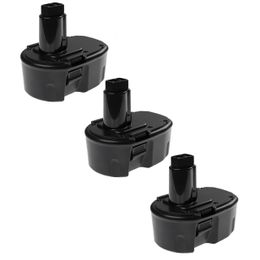 Extensilo passend für Dewalt DC735KA, DC731KA, DC735KB, DC835KB, DC830KB, Akku NiMH 3300 mAh, schwarz