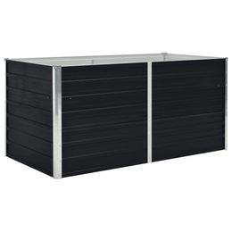 DOTMALL Hochbeet Gartenbeet rechteckig 160x80x45 cm Verzinkter Stahl