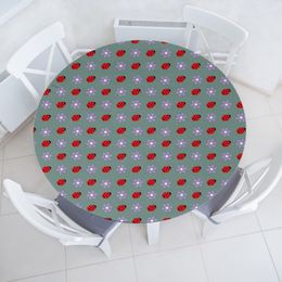Abakuhaus Tischdecke Rundum-elastische Stofftischdecke, Marienkäfer käfer~~POS=HEADCOMP Flora und Fauna Entwurf, bunt