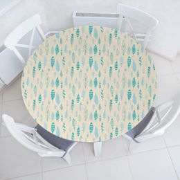 Abakuhaus Tischdecke Rundum-elastische Stofftischdecke, Gefieder Freiheit Ethnic, blau