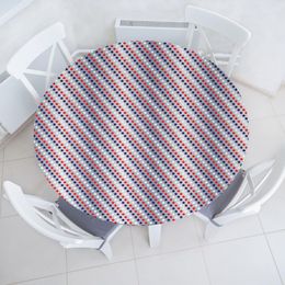 Abakuhaus Tischdecke Rundum-elastische Stofftischdecke, Vereinigte Staaten von Amerika Patriotisches West Salute, blau|grau