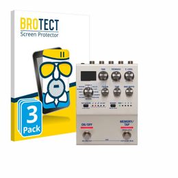 BROTECT Displayschutzglas Schutzglas für Boss DD-200 Digital Delay, 3 Stück, Schutzfolie Display Schutz Glas Folie matt, weiß