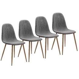 freiraum Polsterstuhl Anya (4er Set), 43 x 83 x 50 cm (B/H/T), grau