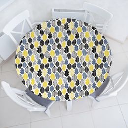 Abakuhaus Tischdecke Rundum-elastische Stofftischdecke, Herbst Zusammenfassung Blätter, bunt