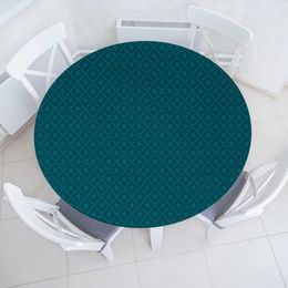 Abakuhaus Tischdecke Rundum-elastische Stofftischdecke, Star Zusammenfassung Kontinuierliche, blau