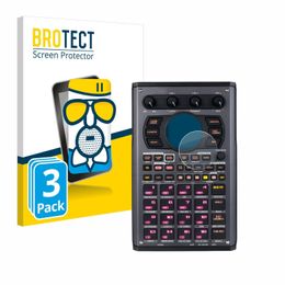 BROTECT Displayschutzglas Schutzglas für Roland SP-404MKII, 3 Stück, Schutzfolie Display Schutz Glas Folie matt, weiß