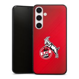 DeinDesign Handyhülle 1. FC Köln Offizielles Lizenzprodukt EffZeh 1. FC Köln rot, Samsung Galaxy S24+ Silikon Hülle Bumper Case Handy Schutzhülle