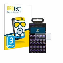 BROTECT Displayschutzglas Schutzglas für Teenage Engineering PO-20 arcade, 3 Stück, Schutzfolie Display Schutz Glas Folie matt, weiß