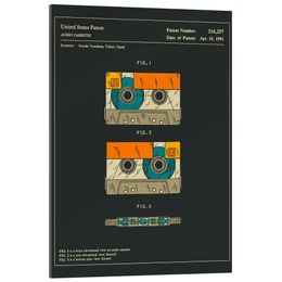 Posterlounge XXL-Wandbild Jazzberry Blue, Cassette Patent (1991), Grafikdesign