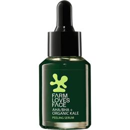 Farm Loves Face Gesichtspeeling AHA/BHA + Bio-Grünkohl Peeling Serum, 1-tlg.