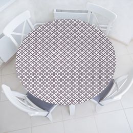 Abakuhaus Tischdecke Rundum-elastische Stofftischdecke, geometrisch Monochrome Sterne Form, lila