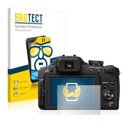 BROTECT Displayschutzfolie Schutzfolie für Panasonic Lumix DMC-FZ150, 2 Stück, 2 Stück, Displayschutz Schutz Folie Klar Transparent, weiß