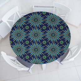 Abakuhaus Tischdecke Rundum-elastische Stofftischdecke, Abstrakt Zipfel Sonne Sommer Vibes, bunt