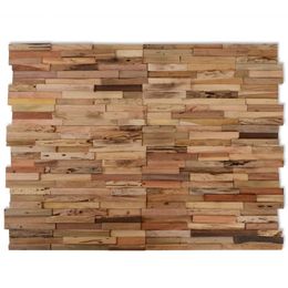 DOTMALL Wanddekoobjekt Wandplatten 10 Stk. 1,03 m² Massivholz Teak Altholz